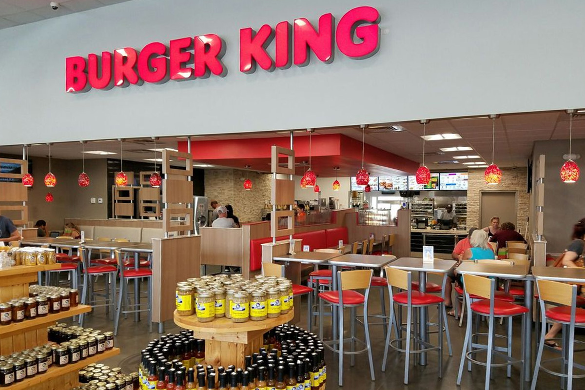 The Burger King inside the Busy Bee with