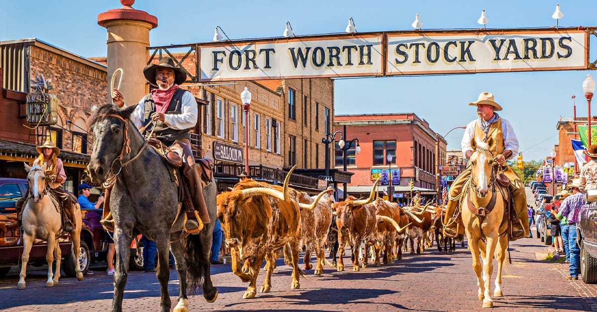 An image of the Stockyards National Historic District