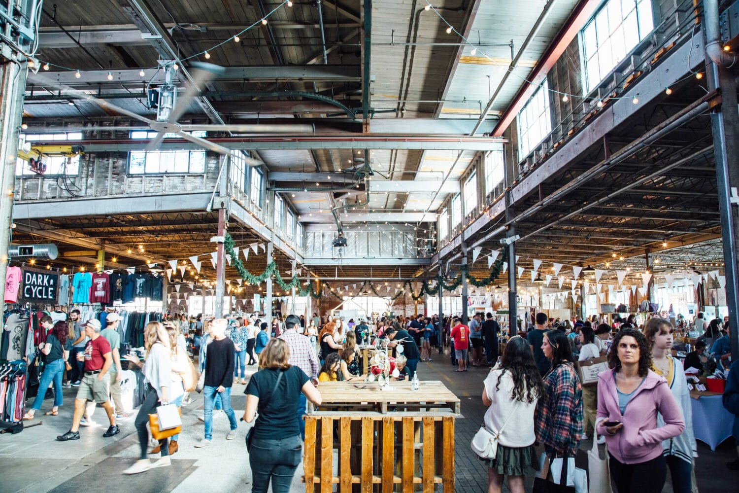 The busy Holiday Market at Jacksonville