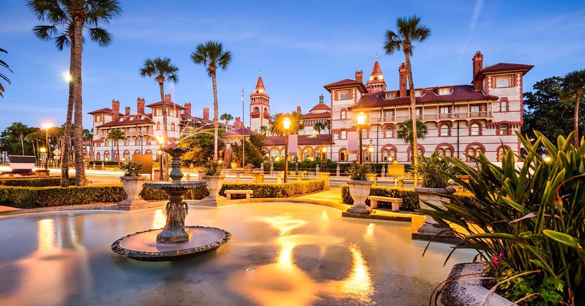 The dazzling architecture of St. Augustine.