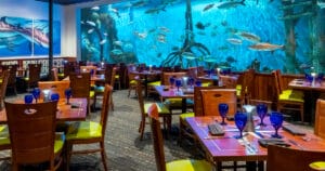 The dining room at RumFish Grill in St. Petersburg, Florida