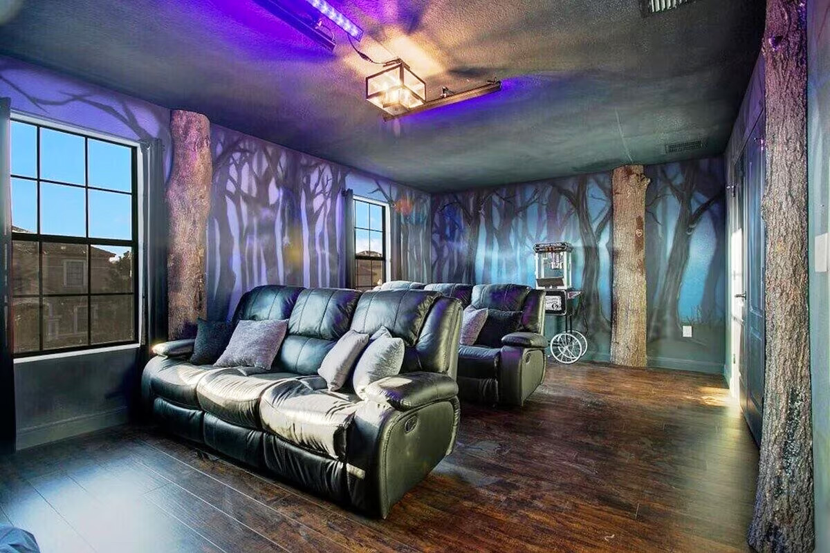 The enchanting theater room.