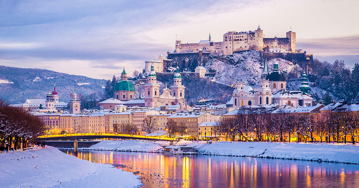 The enticing winter landscapes of Salzburg.