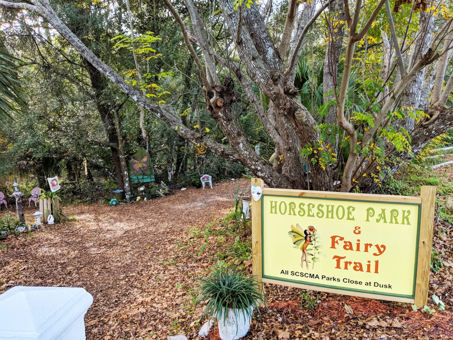 The entrance to the Fairy Trail in Florida 