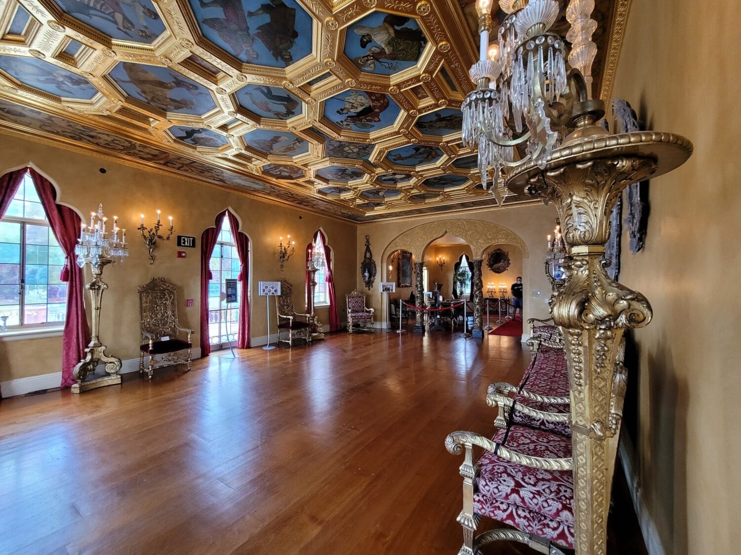 The inside of the mansion.