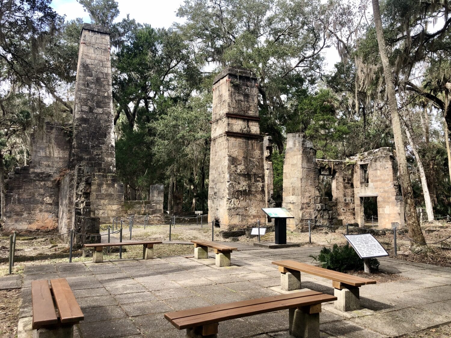 the remains of the famed bulow plantation