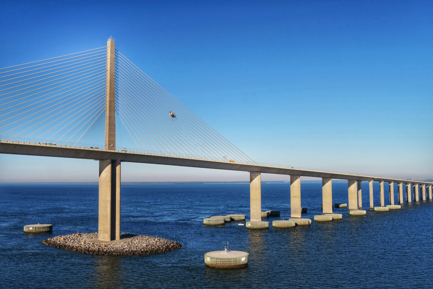 The remarkable Sunshine Skyway Bridge in Florida