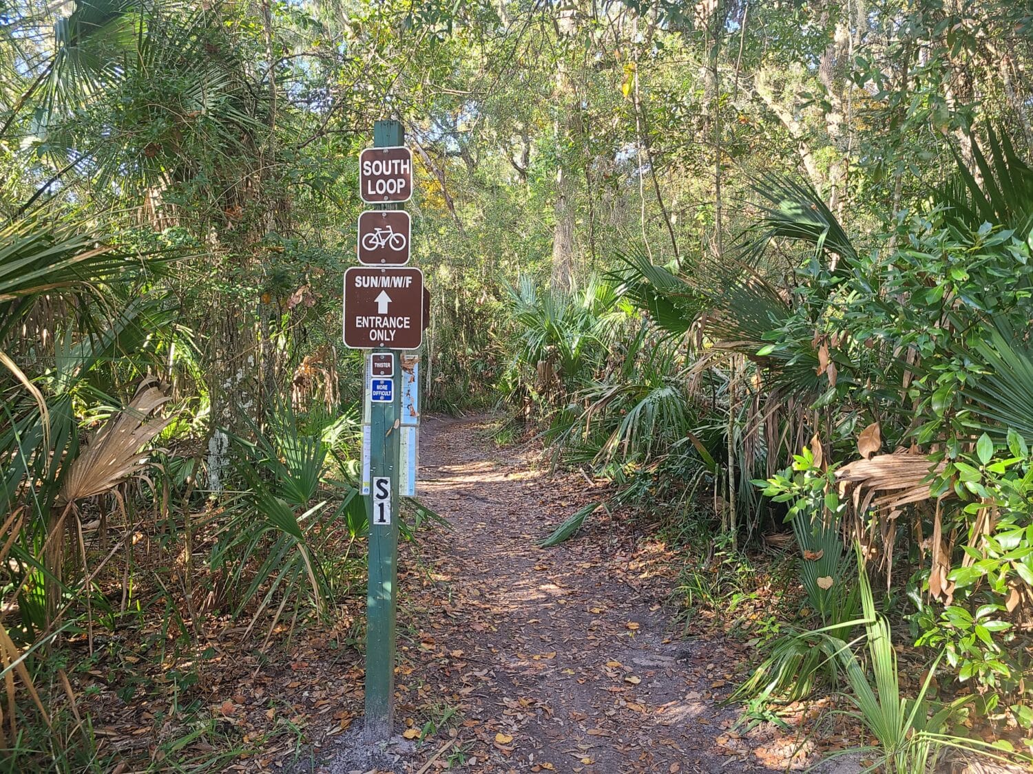The starting point of the trail.