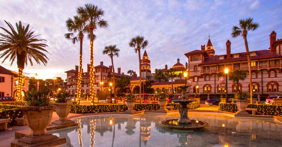 The stunning Nights of Lights in St. Augustine, Florida.
