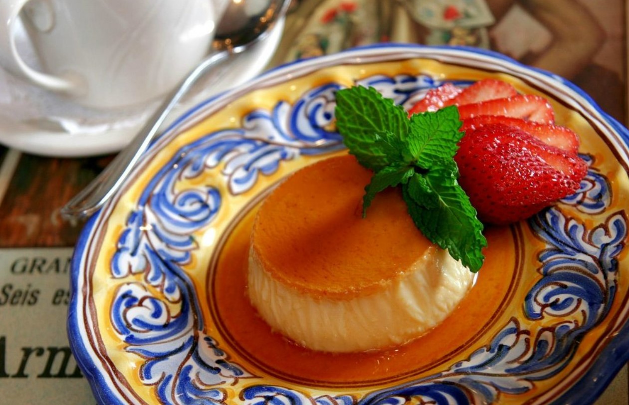 ther restaurant's iconic flan
