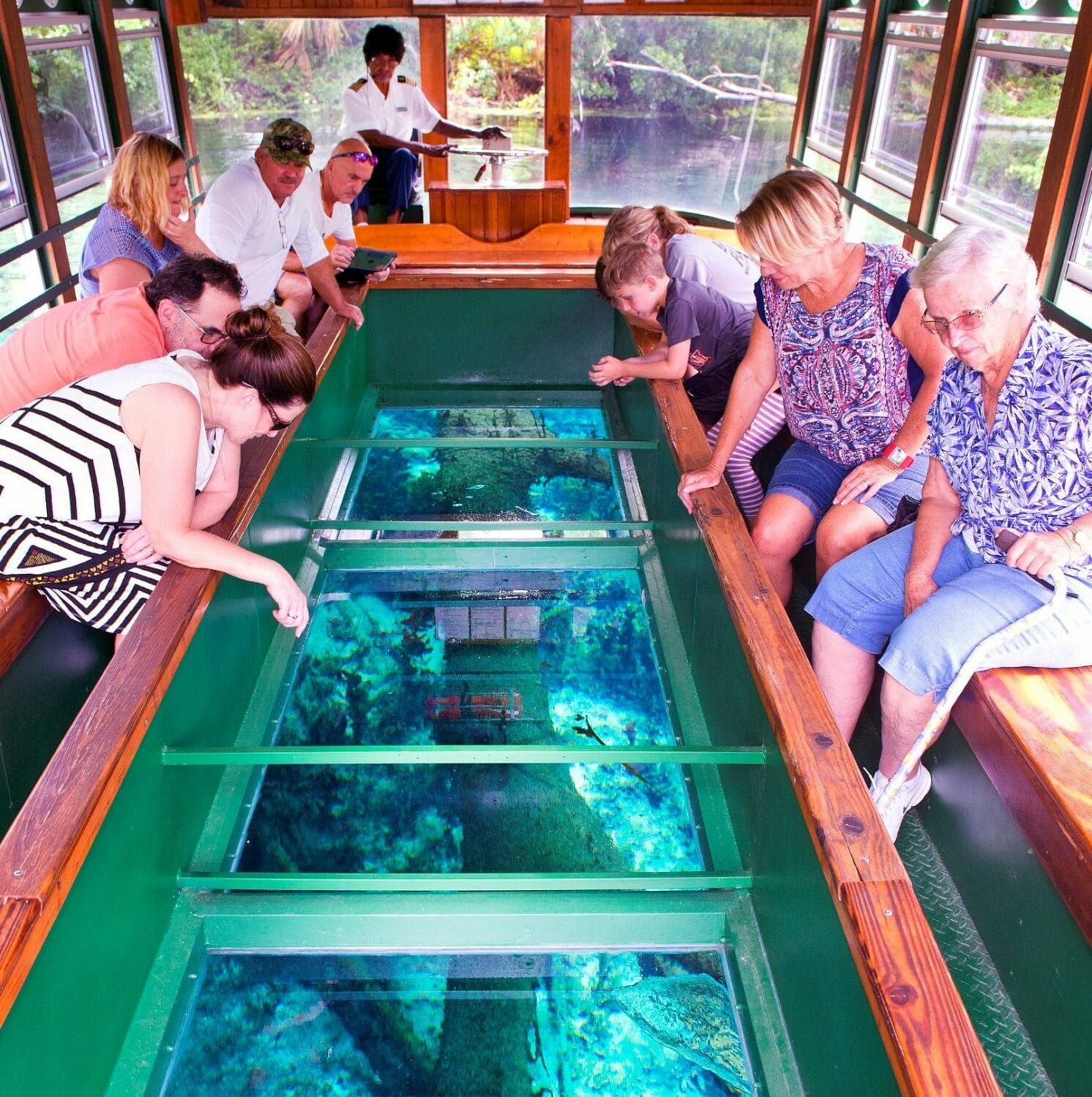 The legendary glass-bottomed boat ride