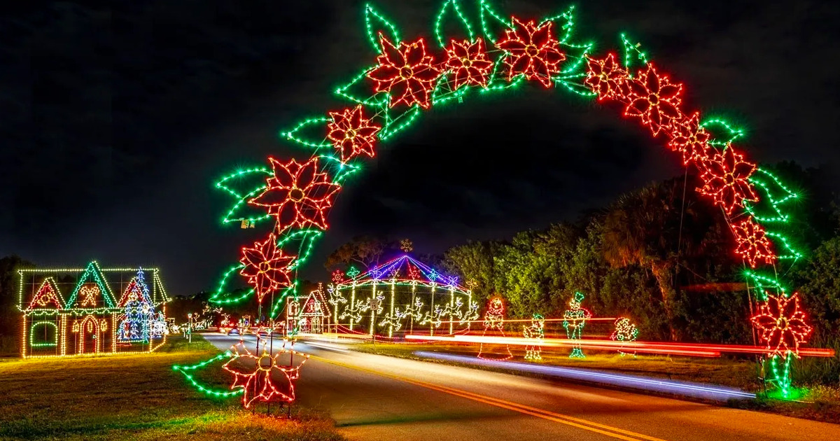 A magical sight at Holiday Fantasy of Lights at Tradewinds Park