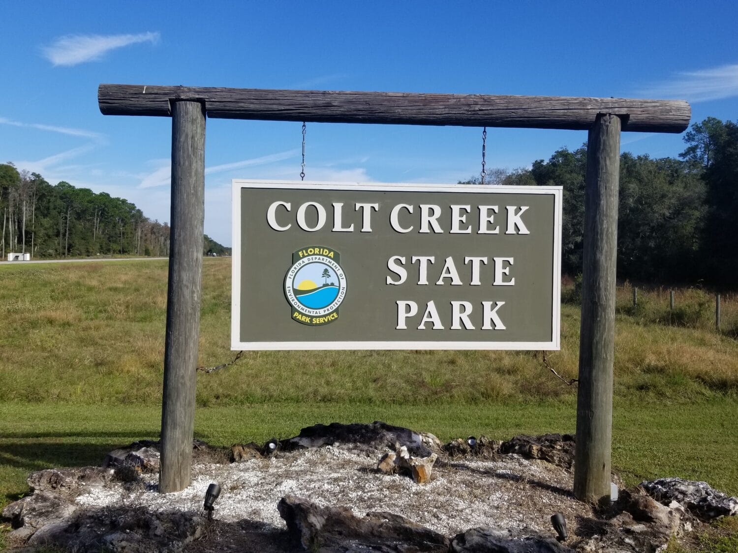 a signage of colt creek state park