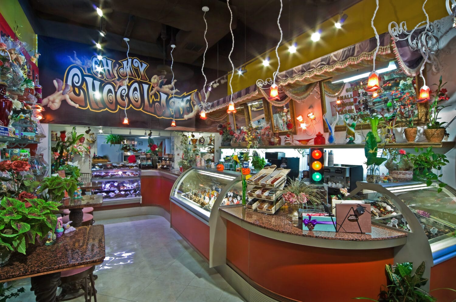 A sweet lover's paradise, the inside of the Oh My Chocolates in West Palm Beach