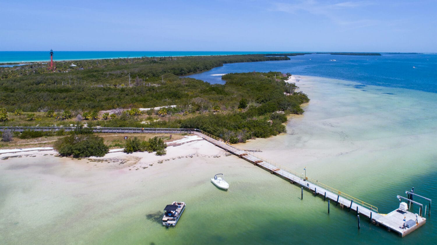 Aerial view of Anclote Key Preserve