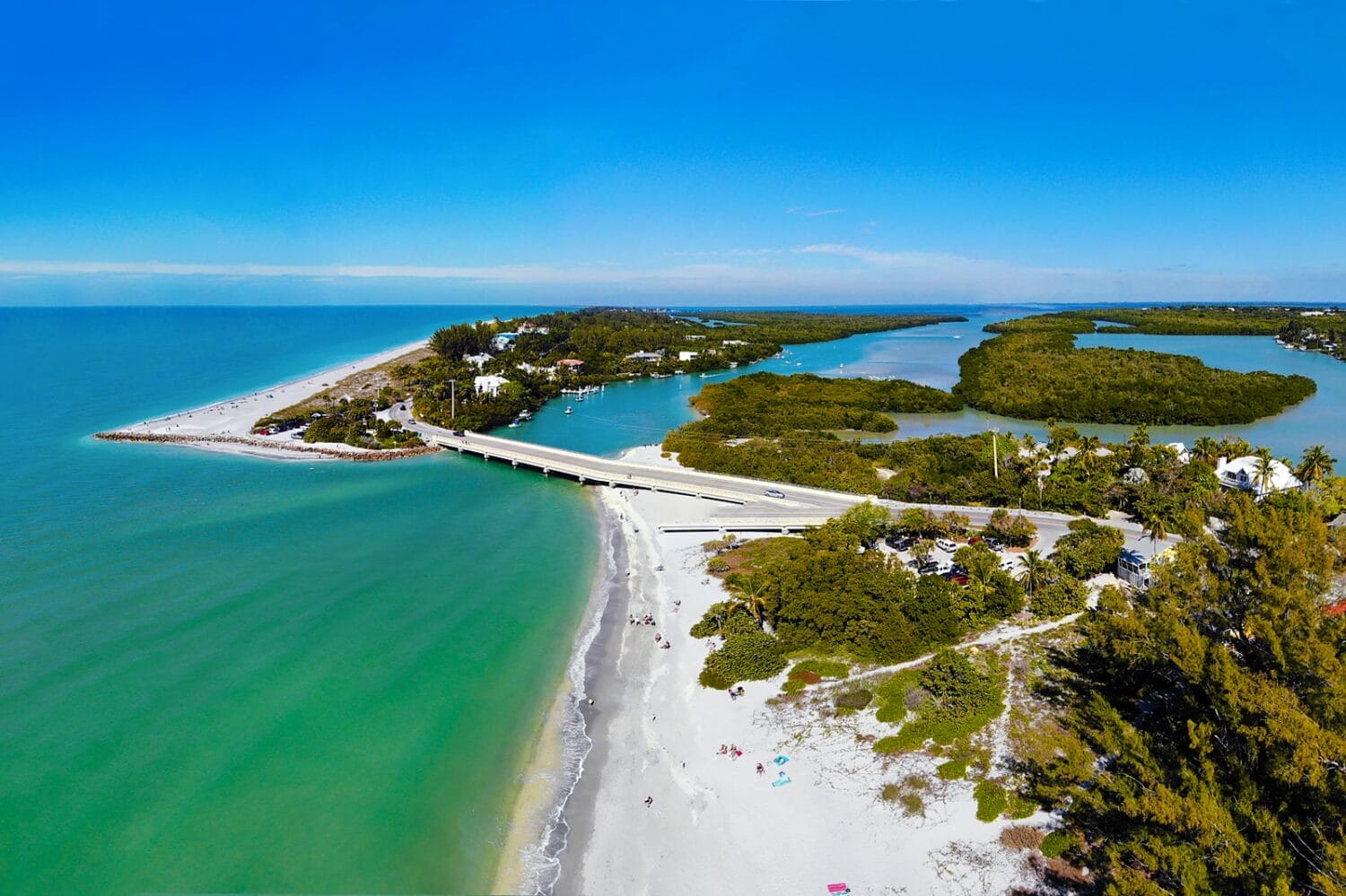 An aerial view of the Captiva Island.