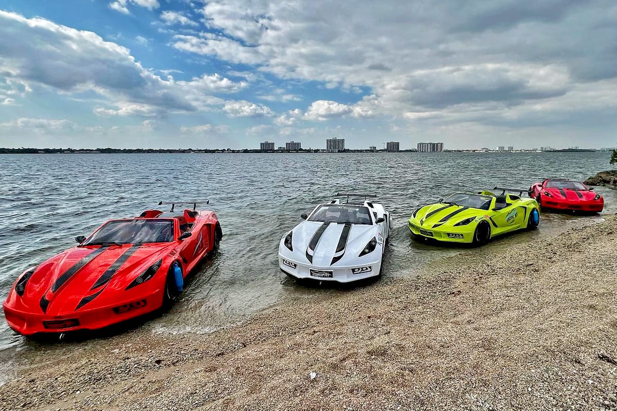 floating cars in Miami, Florida