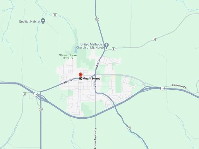 mount horeb 10 map
