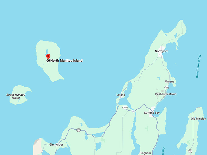 north manitou island 10 map