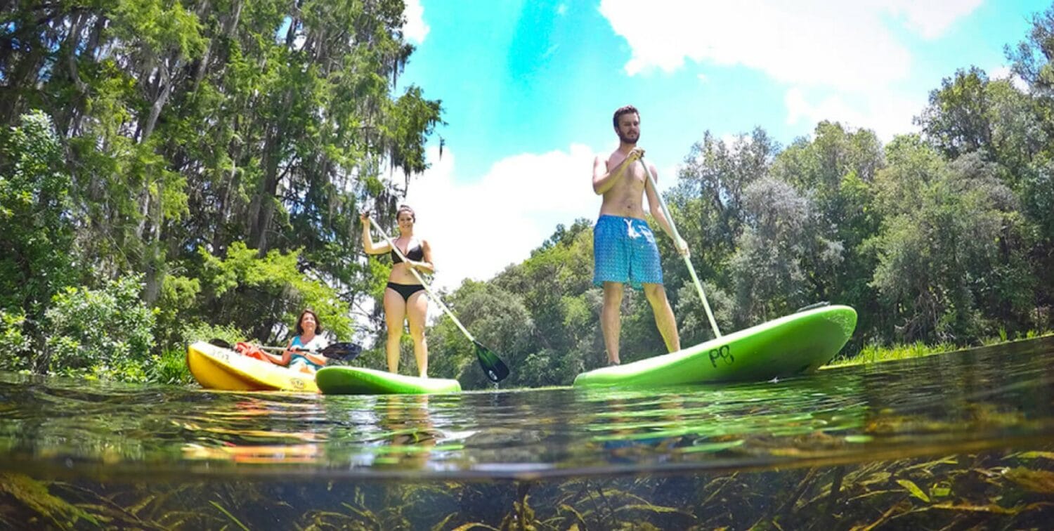 paddleboarding in the state park