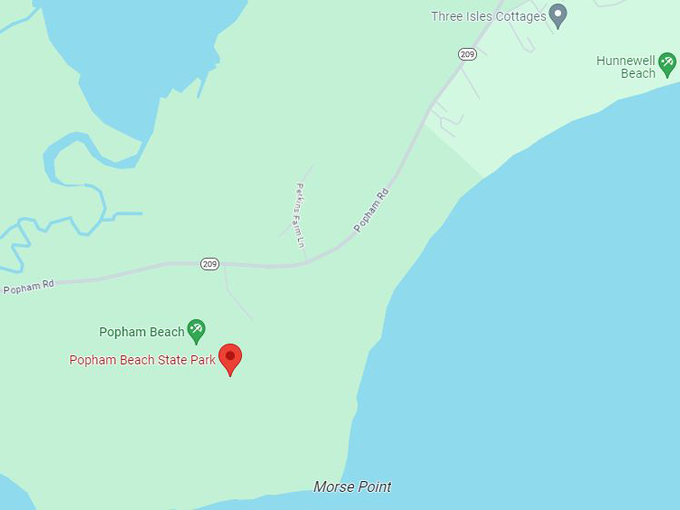Popham Beach State Park 11 map