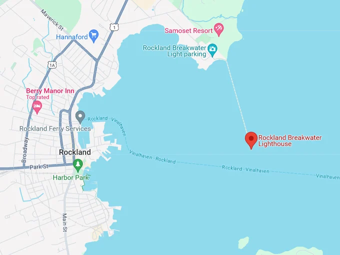 rockland breakwater lighthouse 10 map