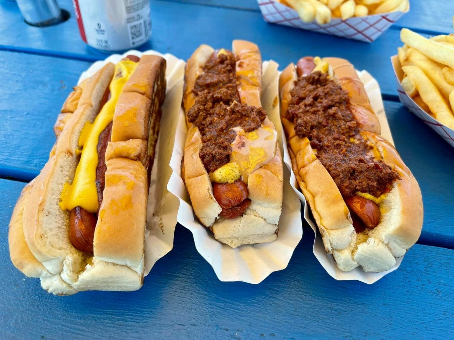 sabrett hotdogs tucked into toasted new england style rolls