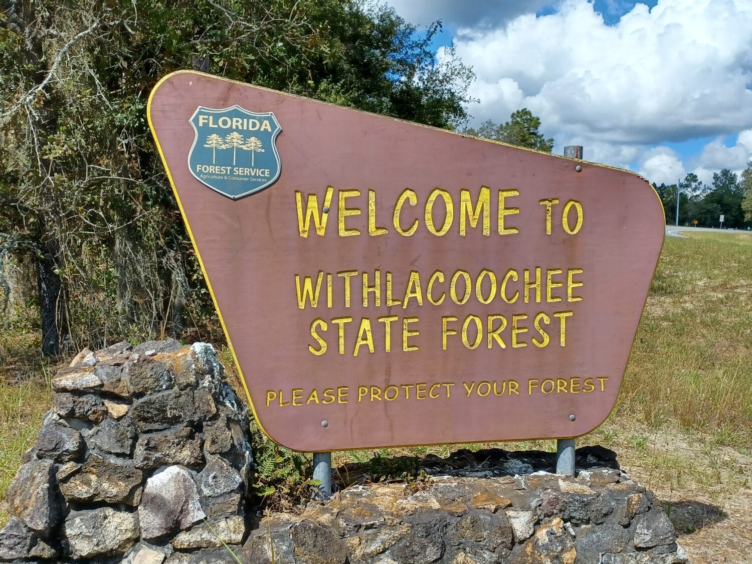 The Withlacoochee State Forest marker