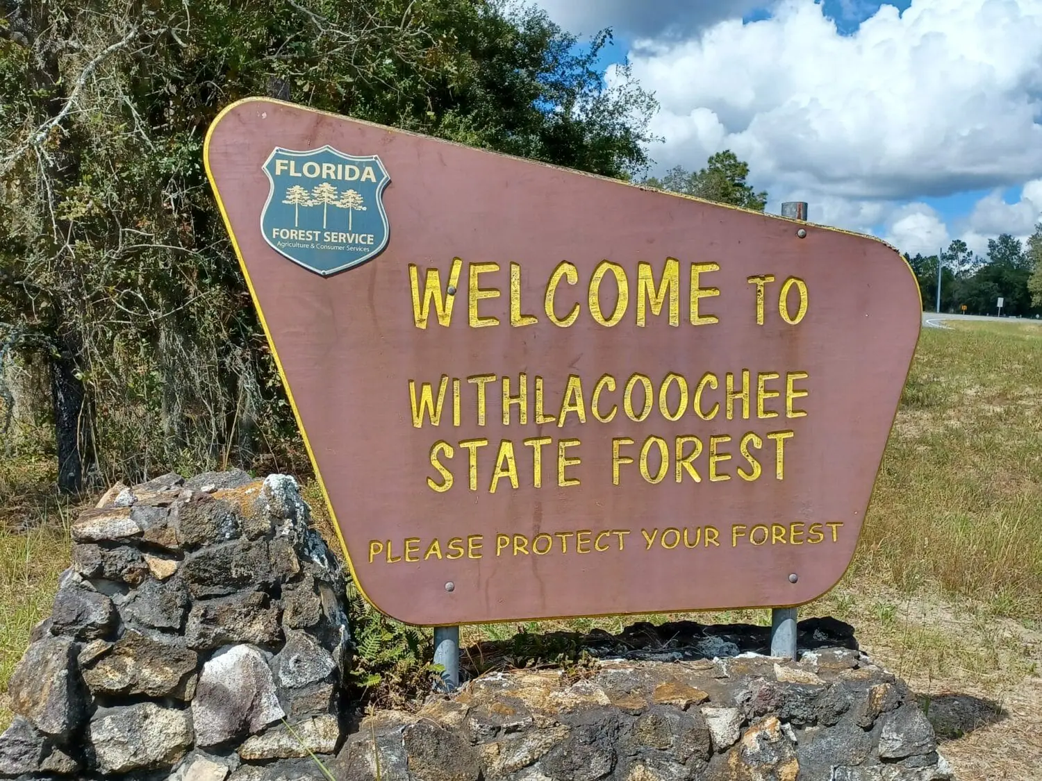 The Withlacoochee State Forest marker