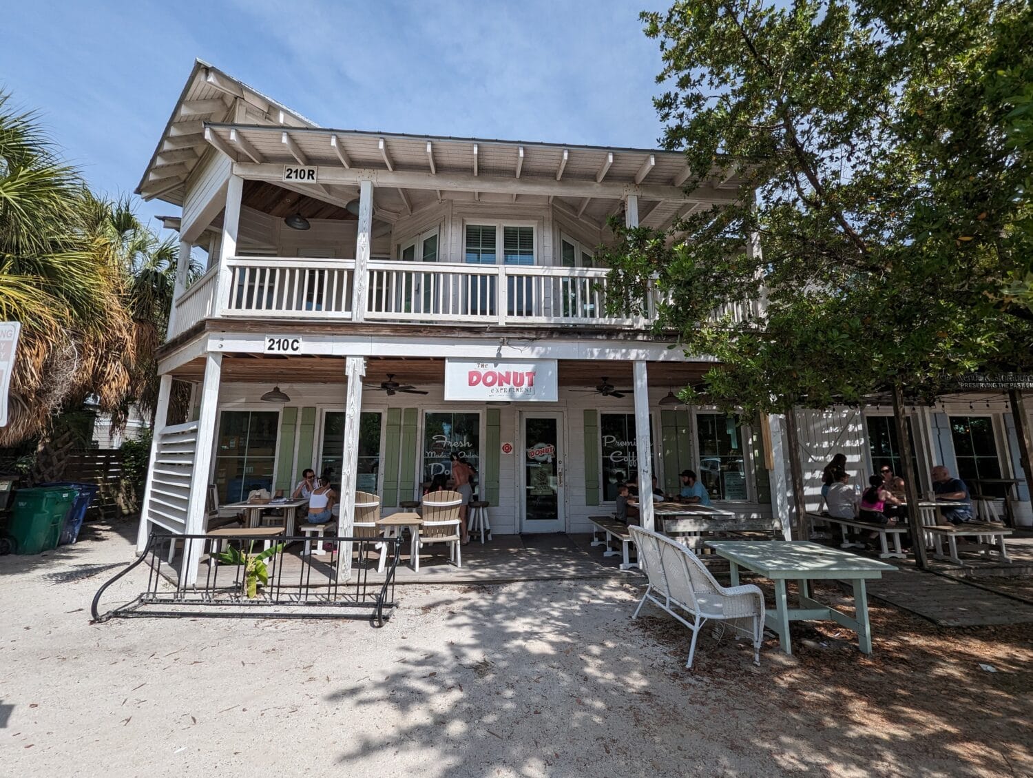 The cozy exterior of the The Donut Experiment in Anna Maria Island