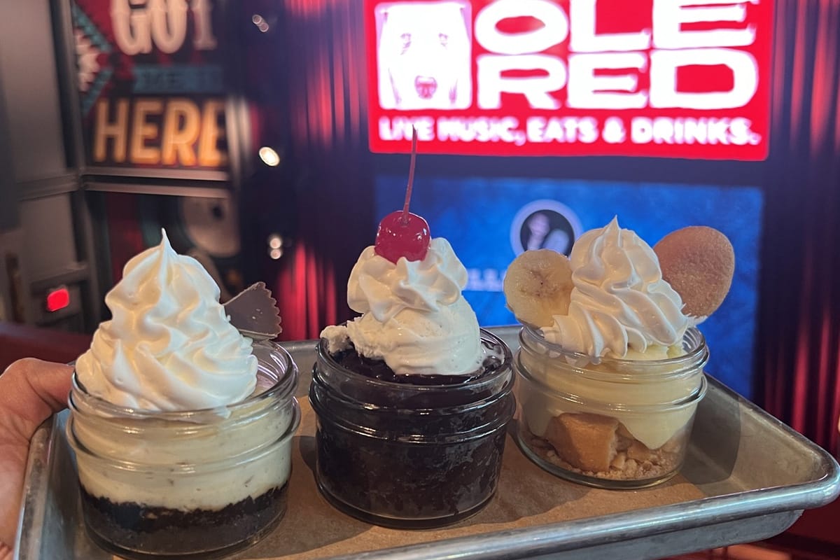 the decadent desserts in Ole Red Orlando