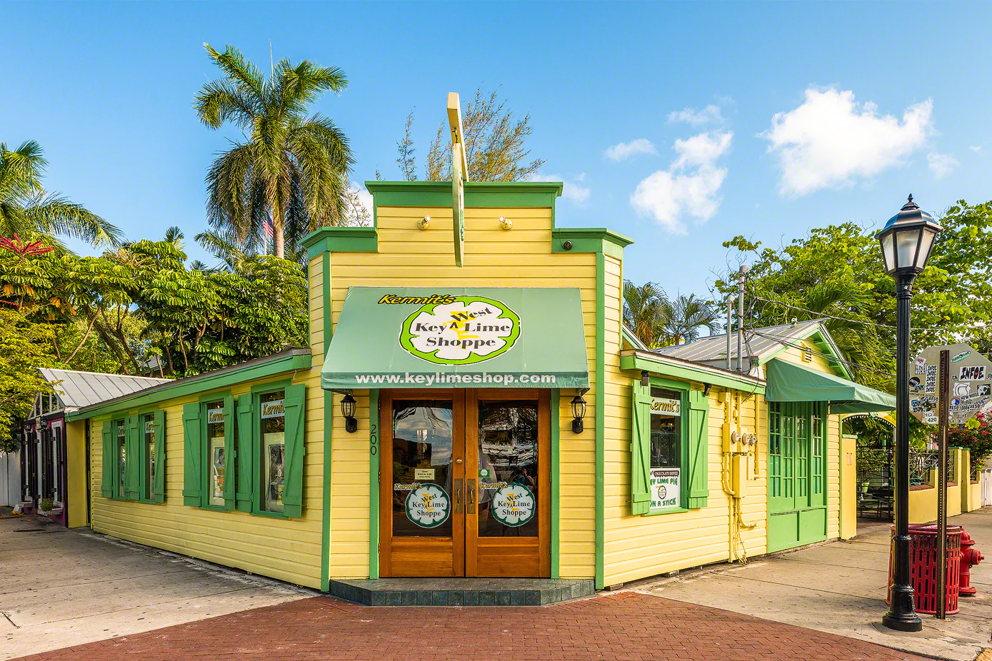 The iconic Kermits key lime pie shoppe in Key West
