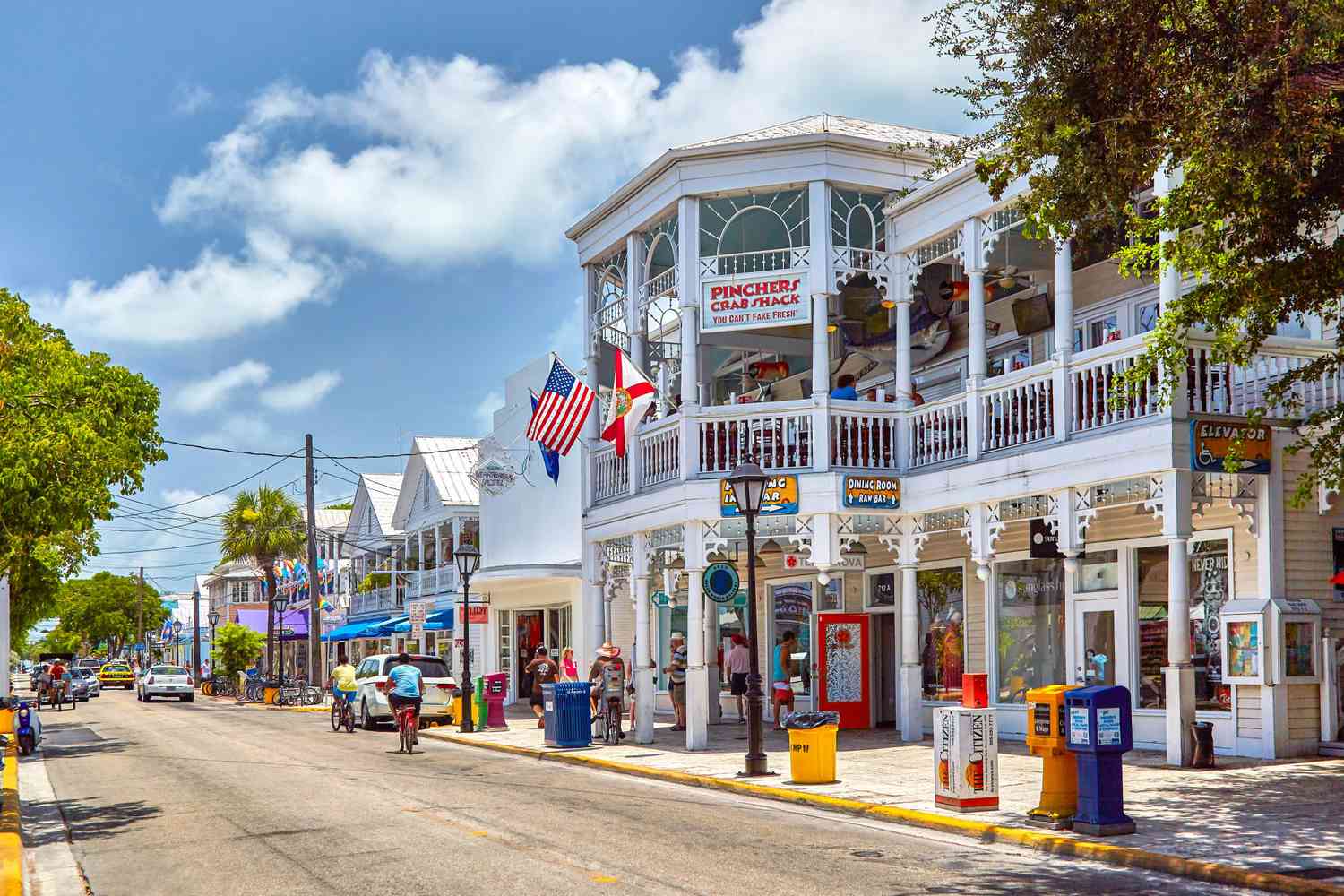 The streets of Key West, FLorida