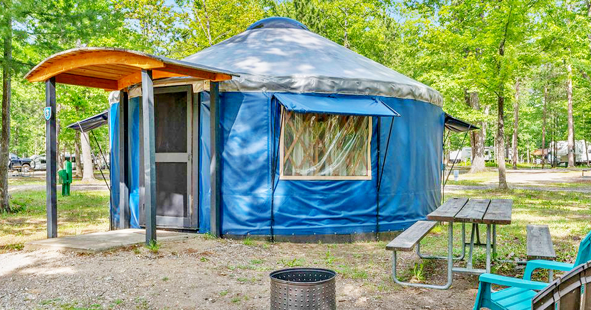 luxury yurt village michigan ftr