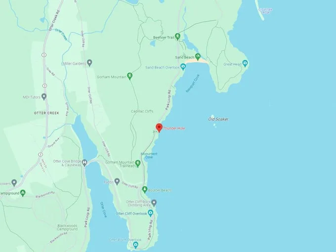 acadia national park 10 map