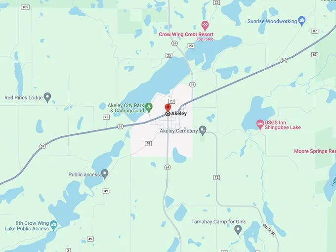akeley 10 map