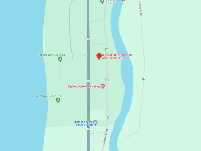 big bog state recreation area 10 map