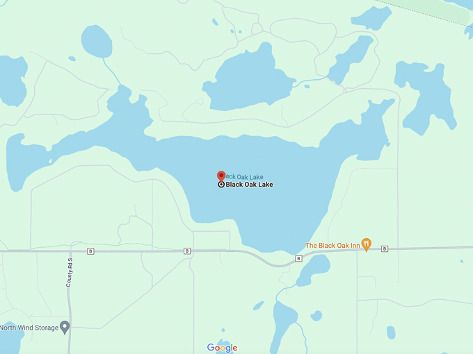 black oak lake 10 map