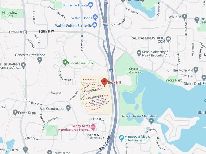buck hill 10 map