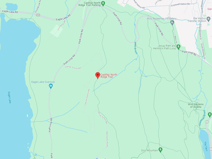Cadillac North Ridge Trail 10 Map