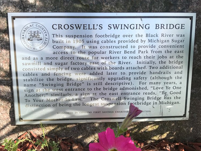 Croswell Swinging Bridge 2