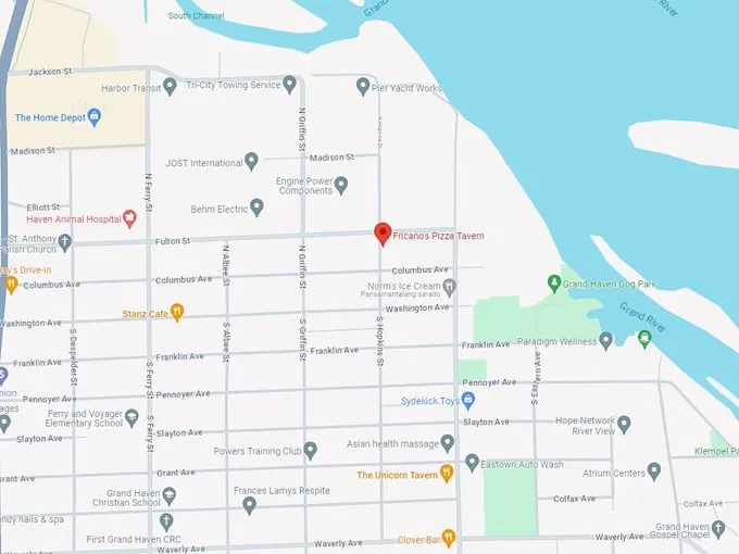 Fricano's Pizza Tavern 10 Map