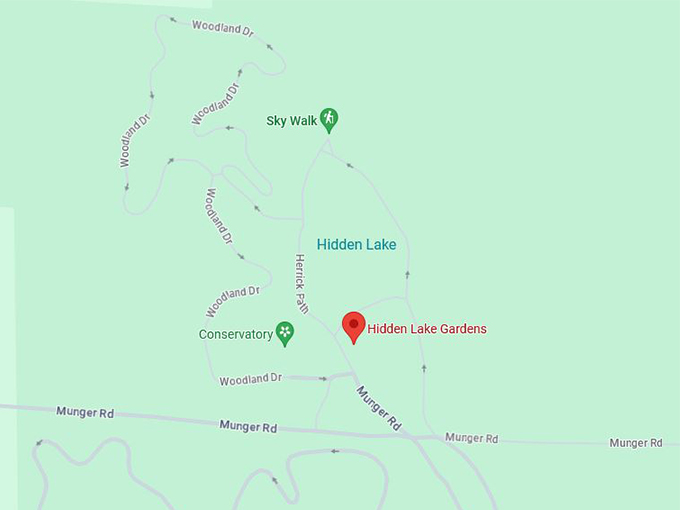 hidden lake gardens 10 map