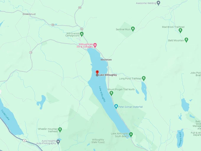 lake willoughby 10 map
