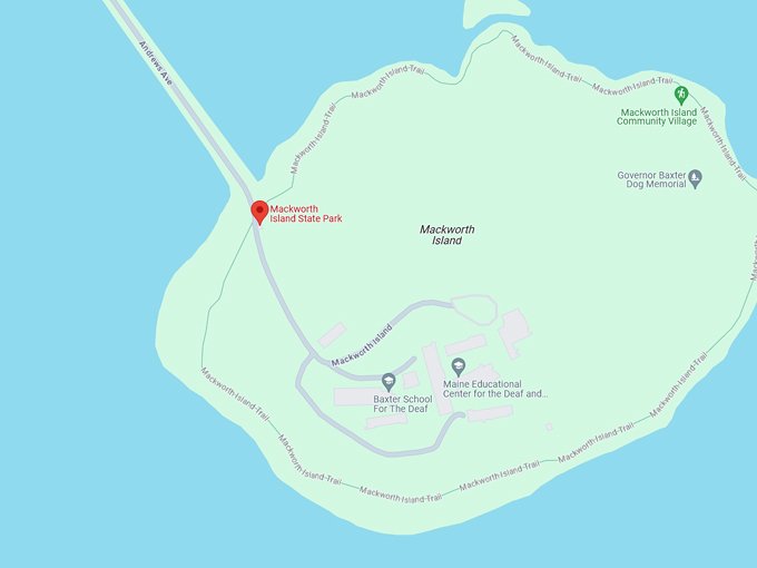 mackworth island state park 10 map