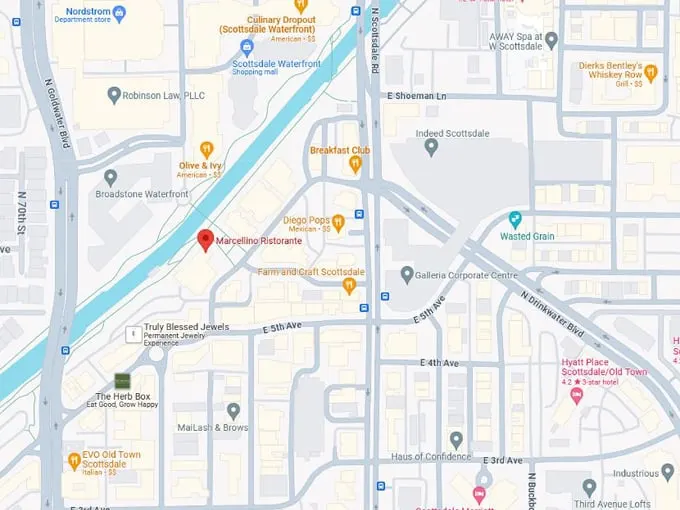 marcellino ristorante 11 map