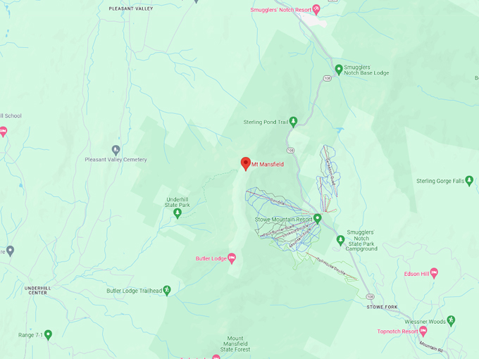 mount mansfield 10 map