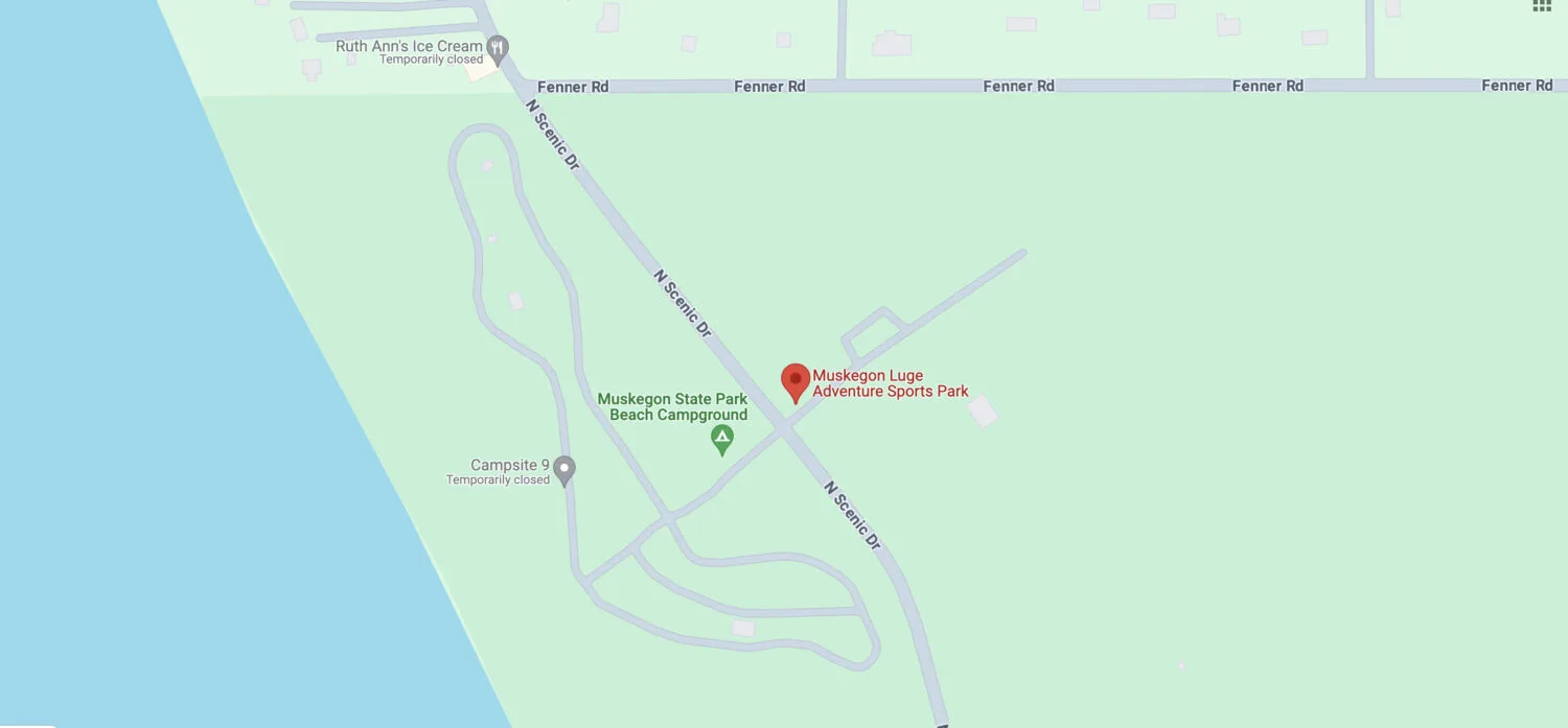 muskegon luge adventure sports park 10 map