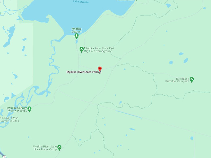 myakka river state park map