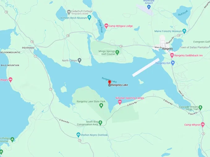 rangeley lakes scenic byway 10 map